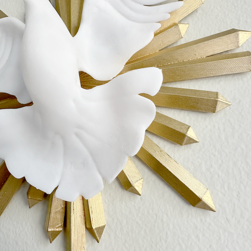 Radiant Dove Wall Decor – Be Still Prayer Space