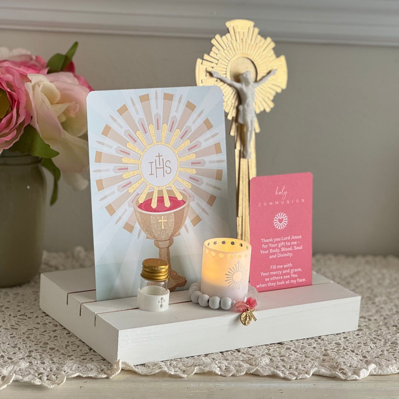 MINI First Holy Communion Prayer Space – GIRL – Be Still Prayer Space