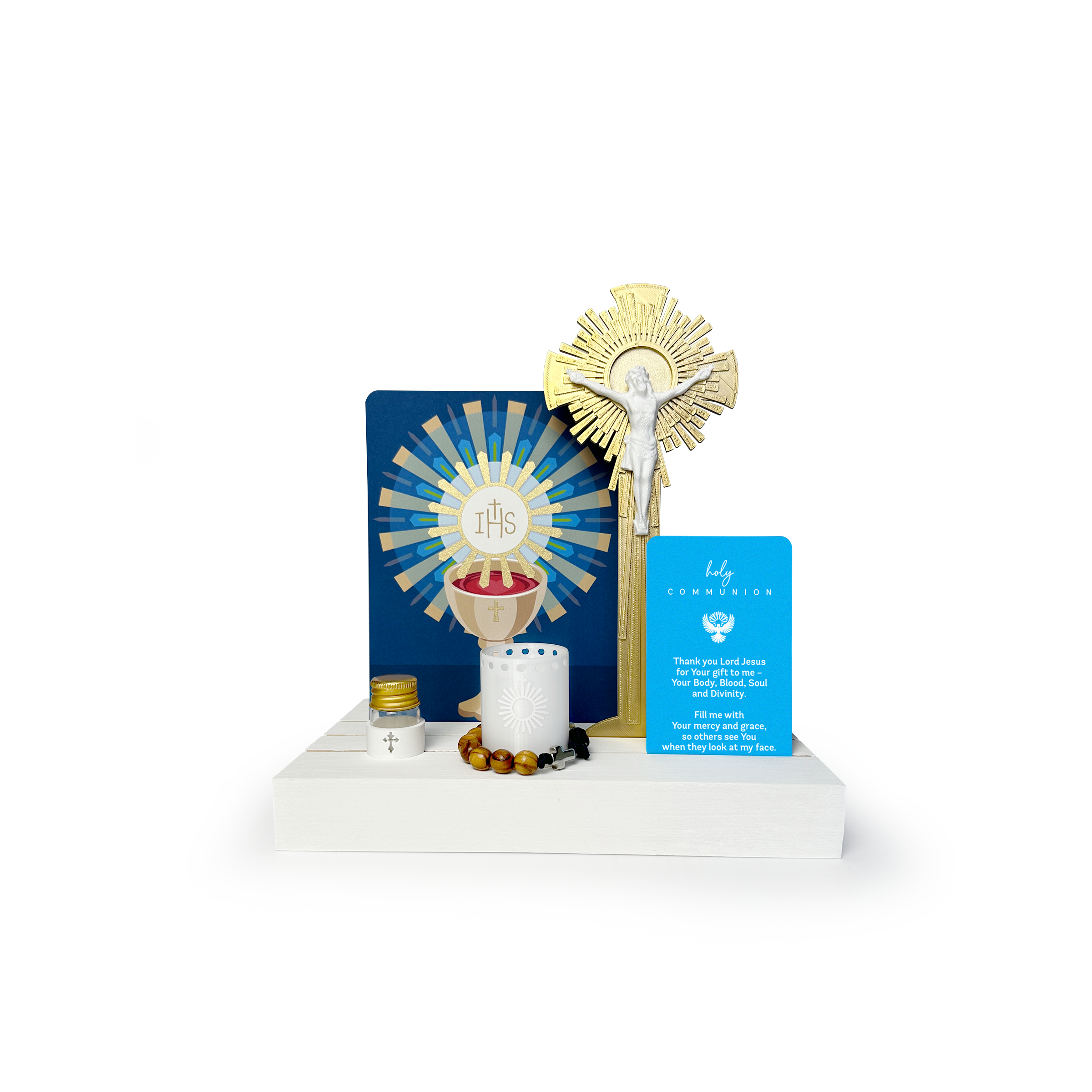 MINI First Holy Communion Prayer Space – Boy – Be Still Prayer Space