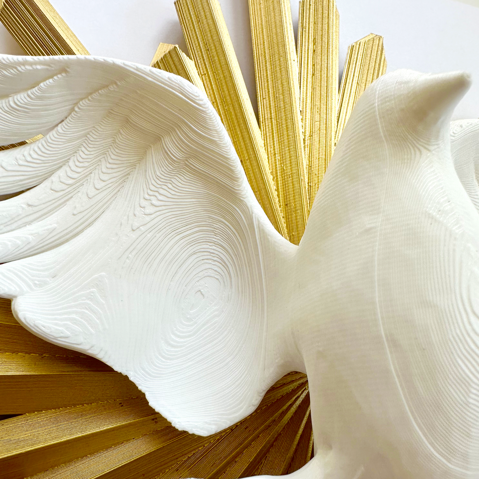 Radiant Dove Wall Decor – Be Still Prayer Space