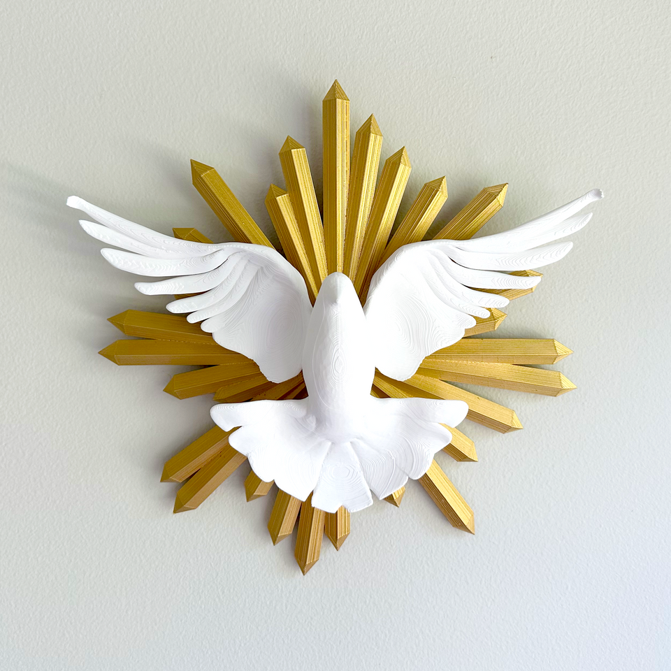 Radiant Dove Wall Decor – Be Still Prayer Space